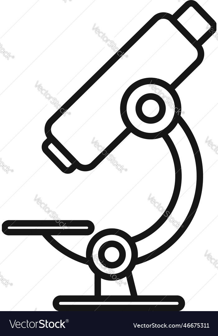 Lab microscope icon outline virus stop Royalty Free Vector Lab microscope icon outline virus stop Royalty Free Vector