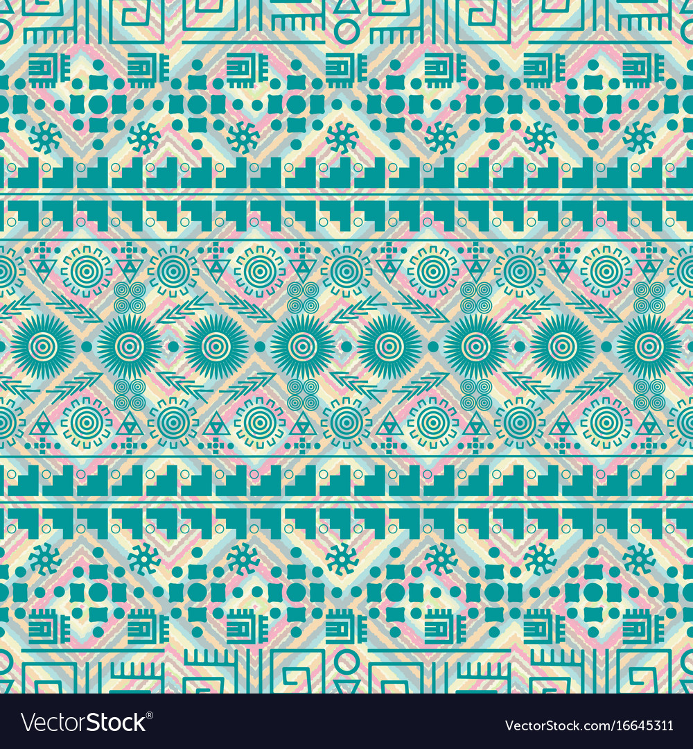 Seamless ethnic pattern Royalty Free Vector Image