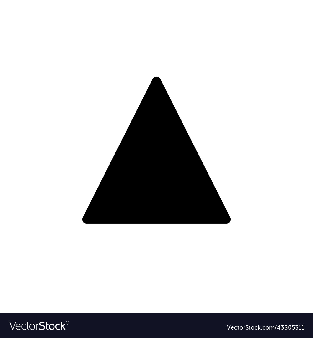 Sharpen tool black glyph ui icon Royalty Free Vector Image