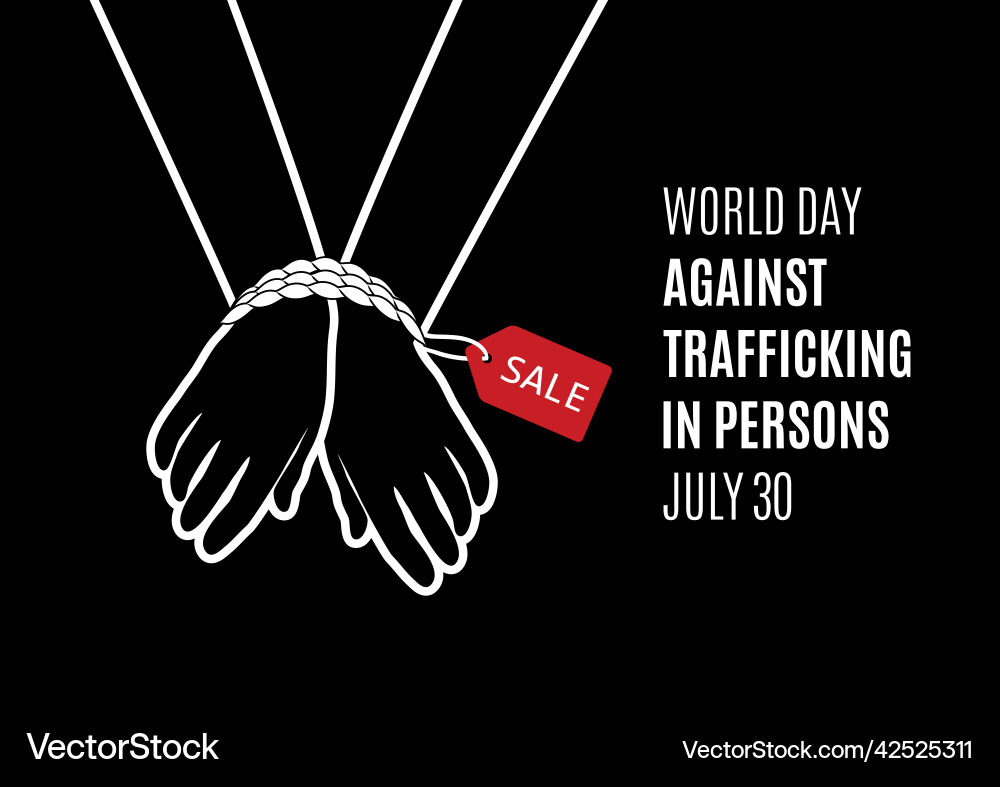 World day against trafficking in persons icon Vector Image