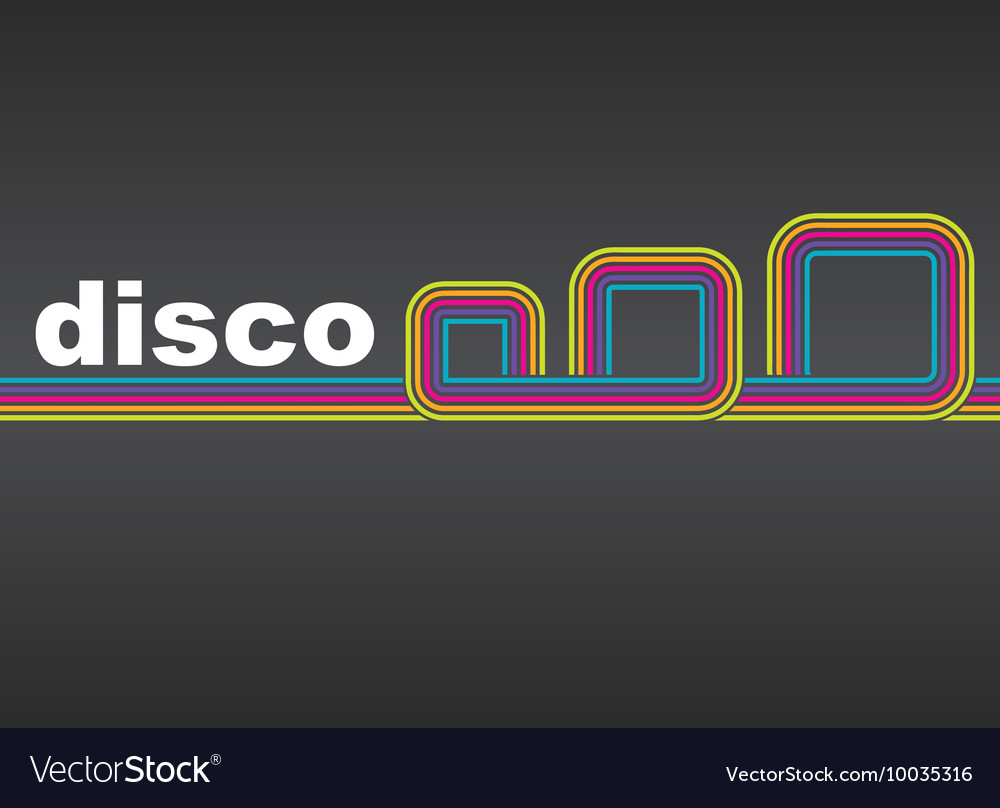 Disco background Royalty Free Vector Image - VectorStock