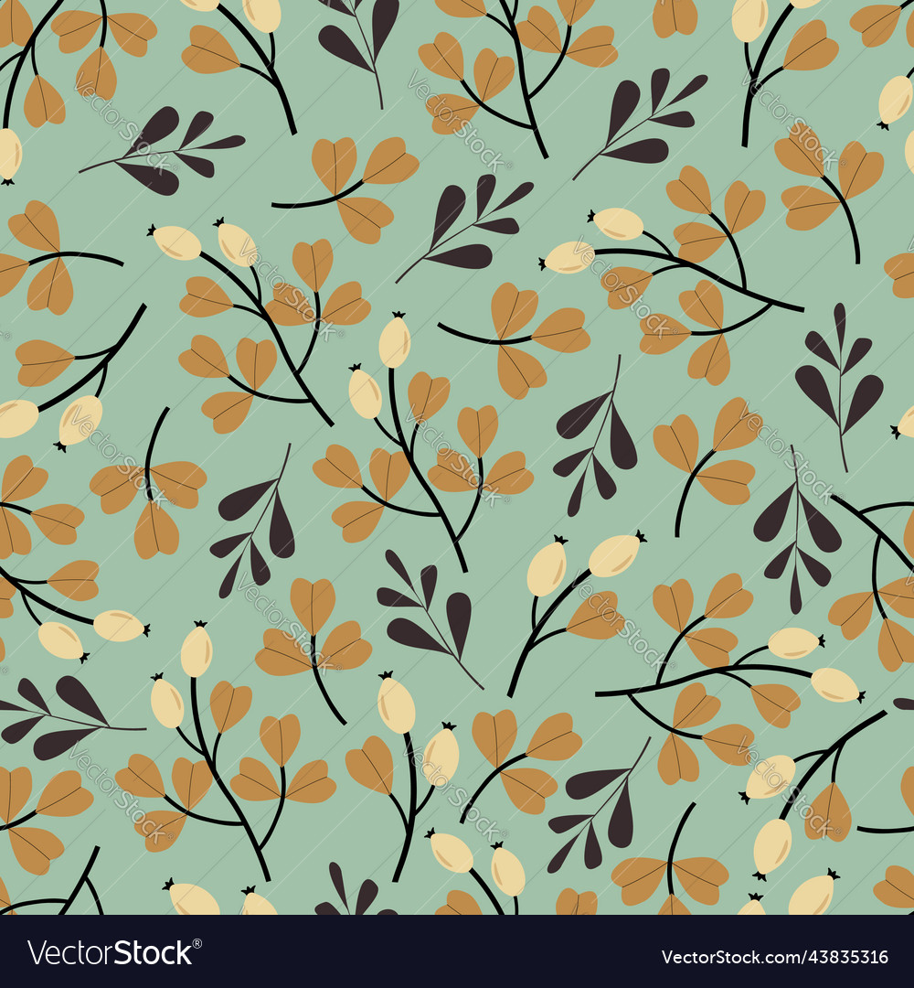 Elegant Floral Seamless Pattern Design Abstract Vector Image
