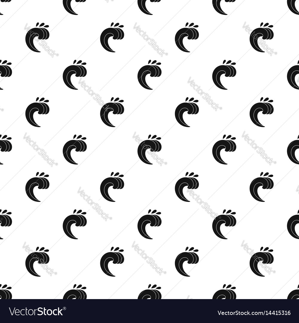 Large curling wave pattern Royalty Free Vector Image