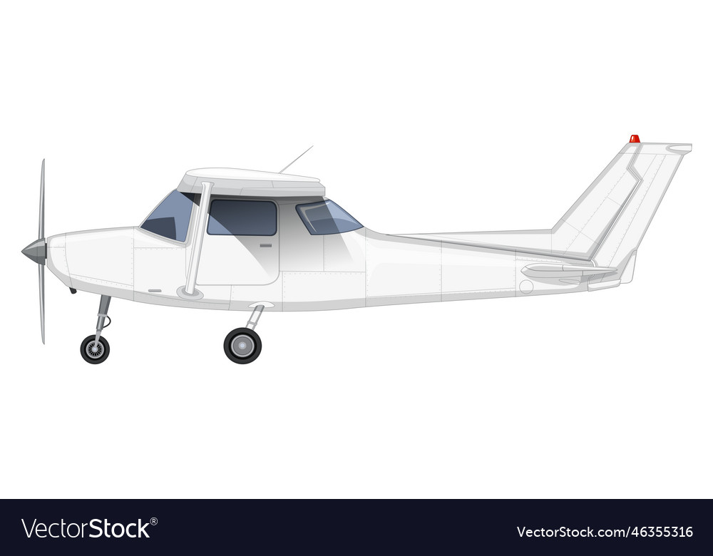 Single engine light aircraft Royalty Free Vector Image