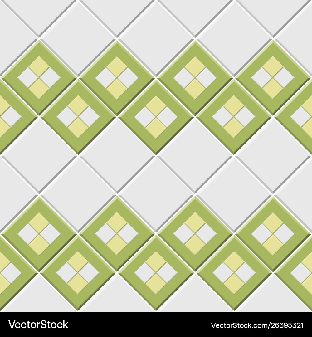 Abstract seamless pattern green white Royalty Free Vector