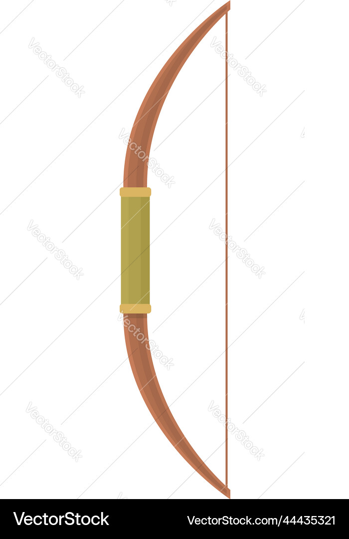 Arch bow icon cartoon tribal art Royalty Free Vector Image