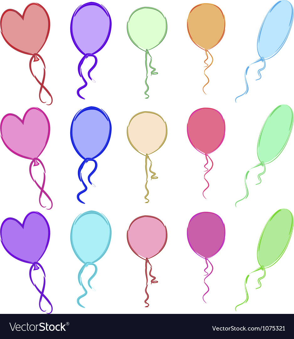 Balloons Royalty Free Vector Image - VectorStock