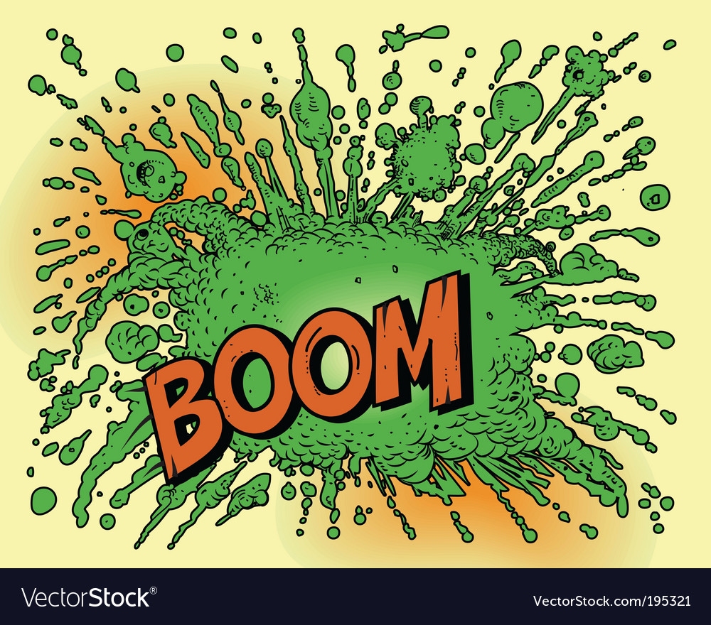 Cartoon explosion Royalty Free Vector Image - VectorStock