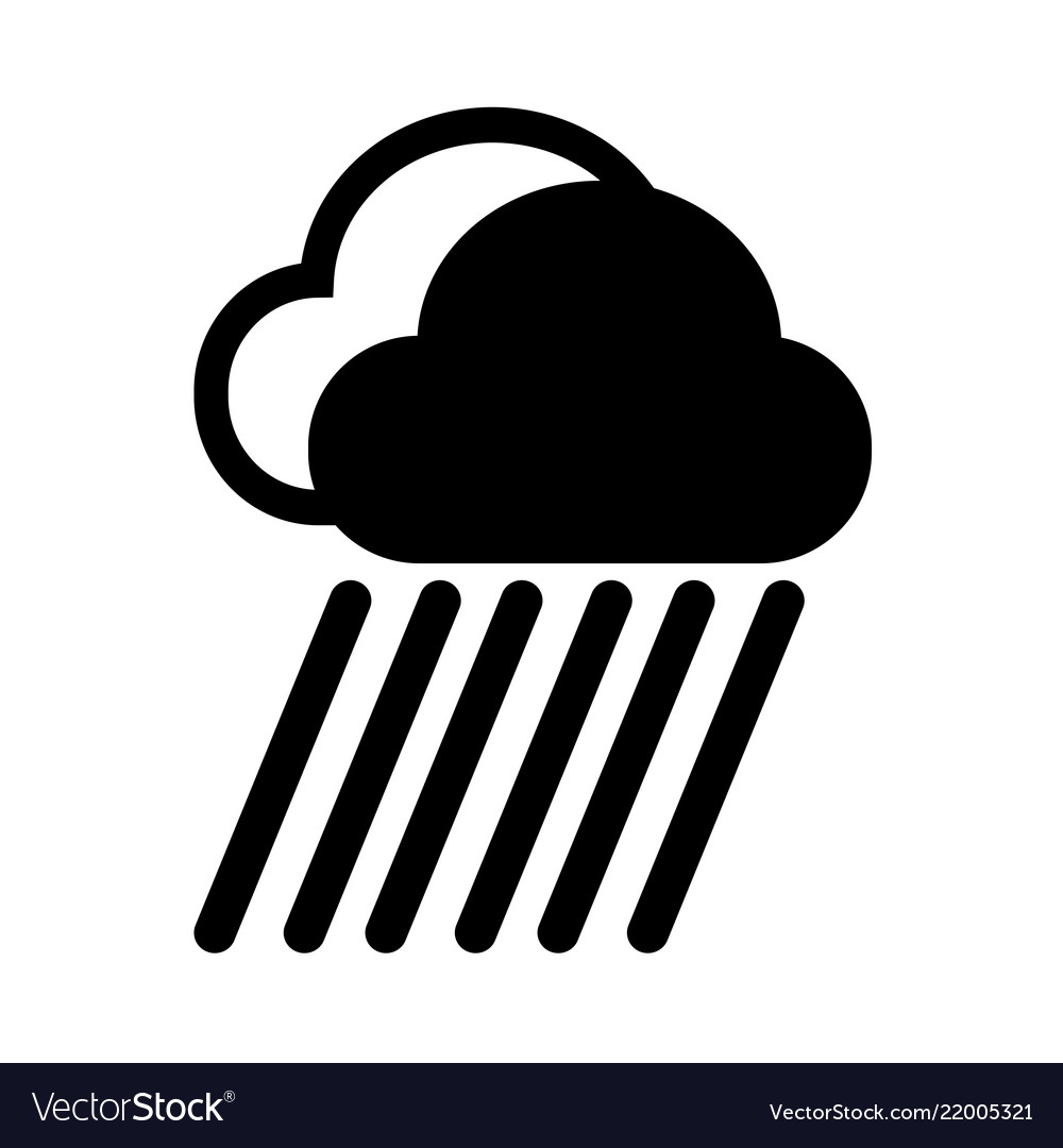 Cloud rain icon Royalty Free Vector Image - VectorStock