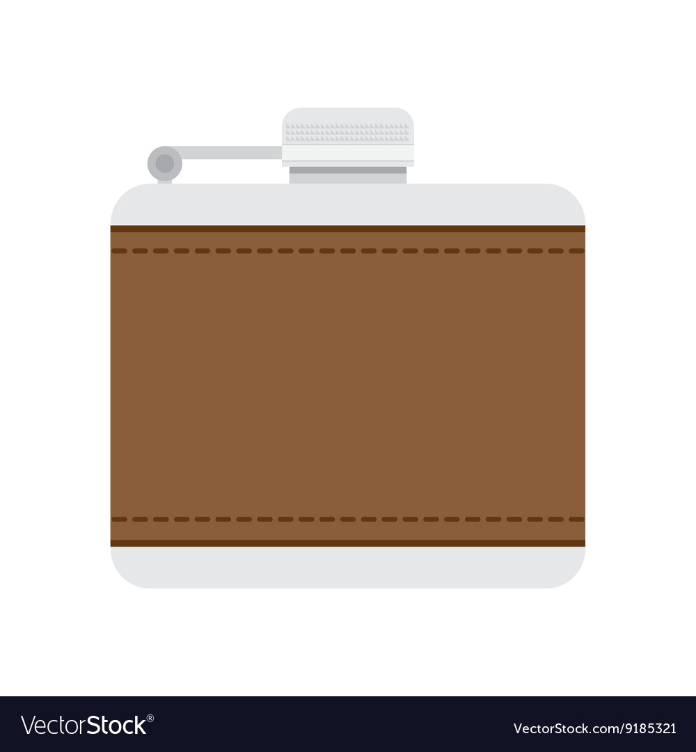 Flask for alcohol Royalty Free Vector Image - VectorStock