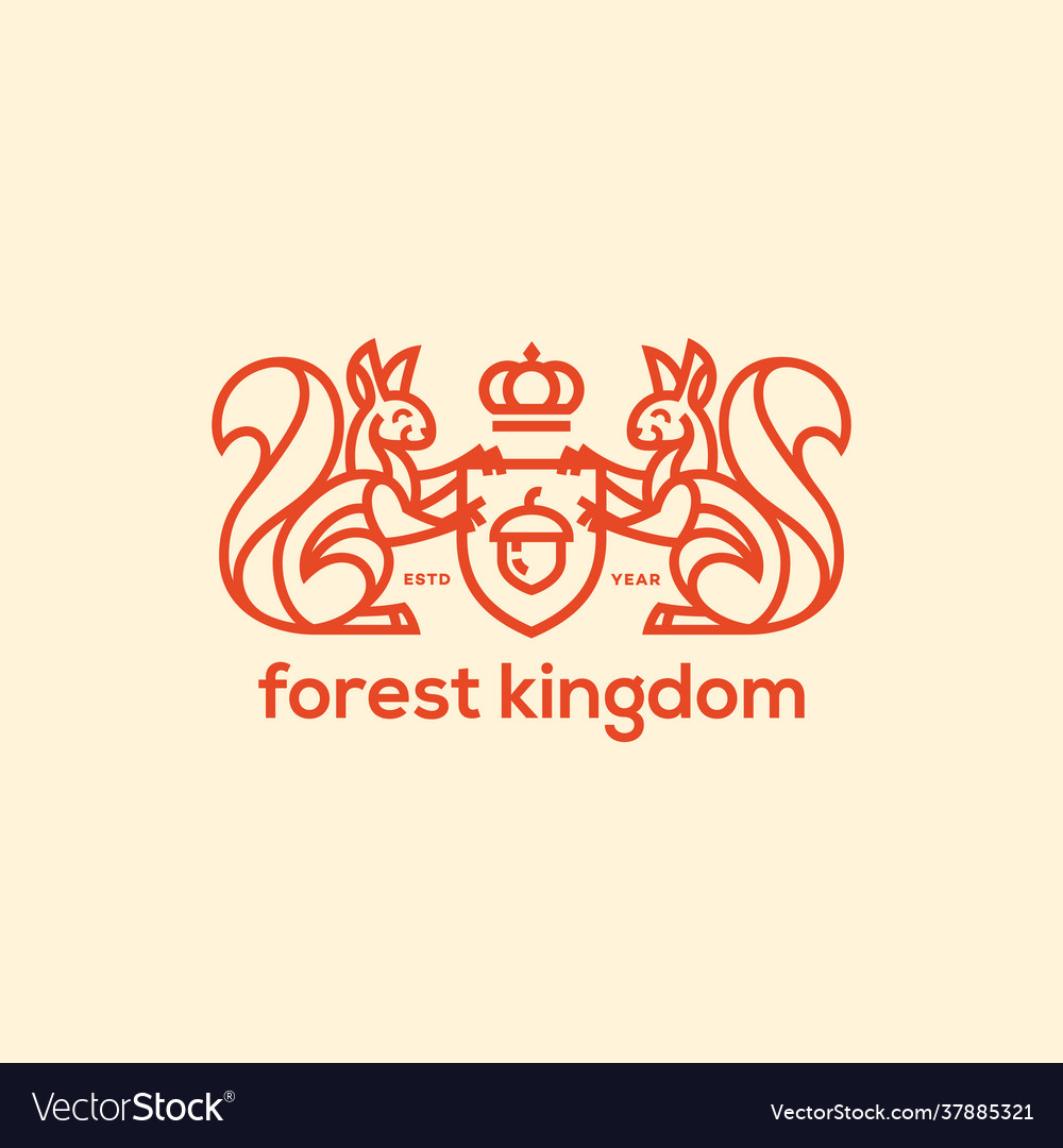 Heraldic squirrel Royalty Free Vector Image - VectorStock