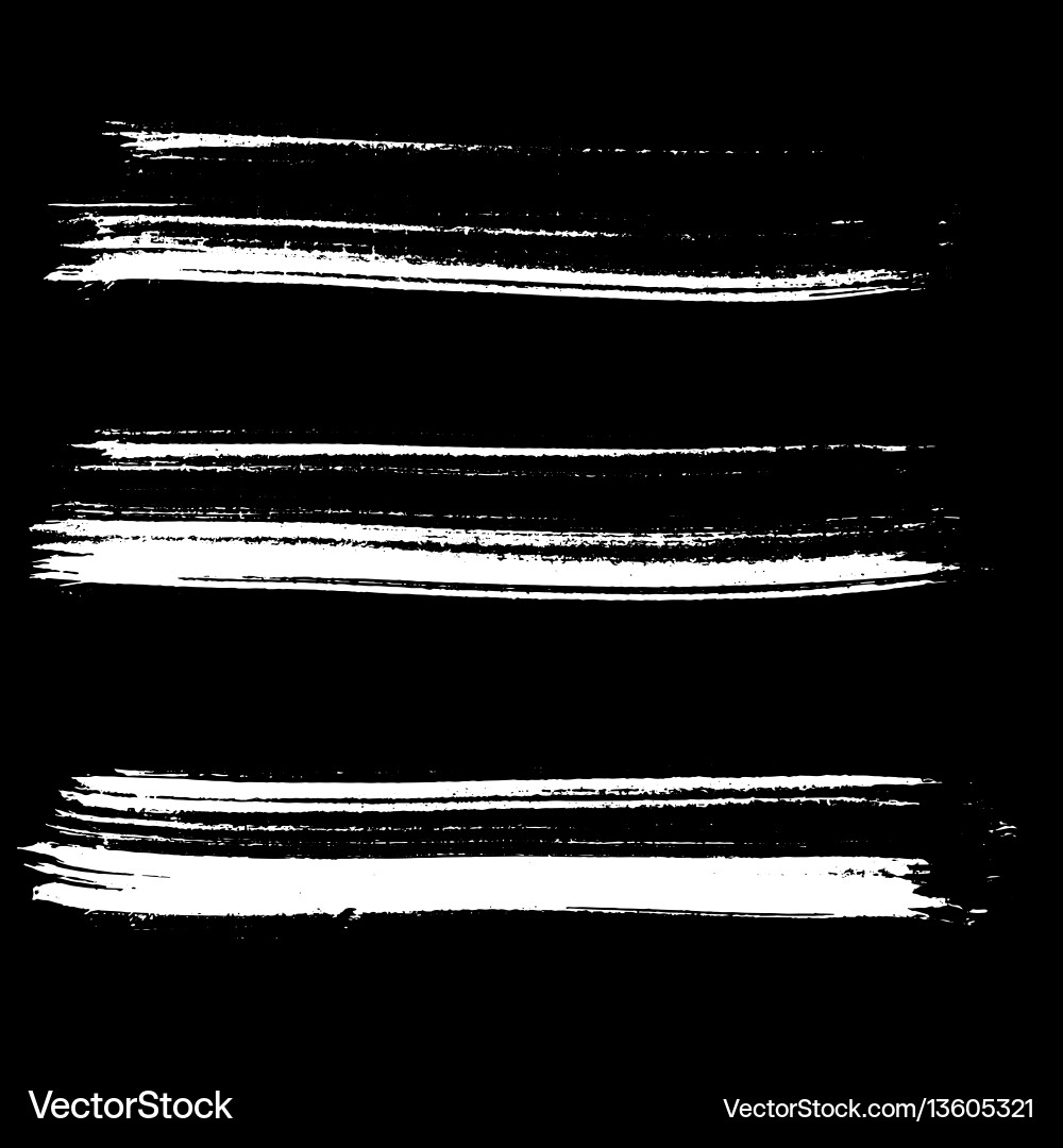 Ink brush strokes Royalty Free Vector Image - VectorStock