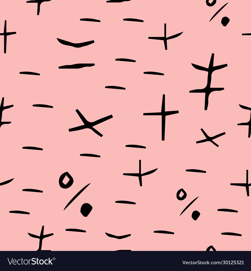 Mathematics geometric seamless pattern background Vector Image