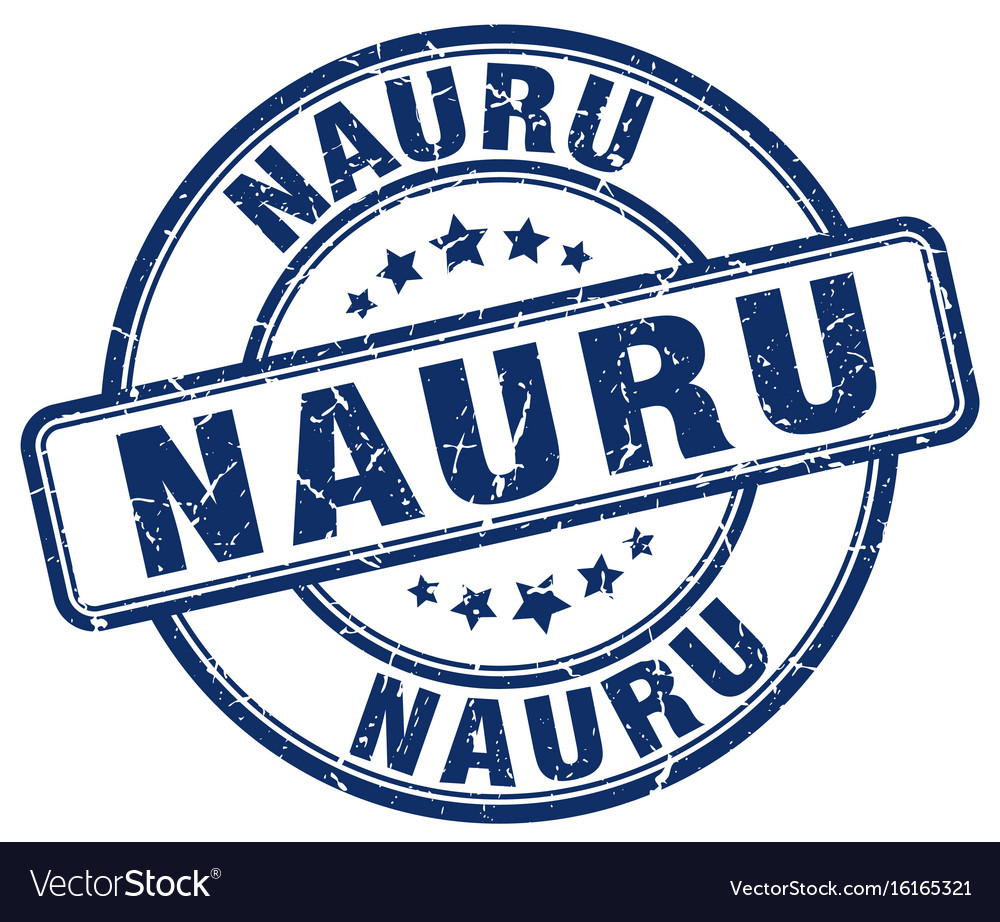 Nauru stamp Royalty Free Vector Image - VectorStock