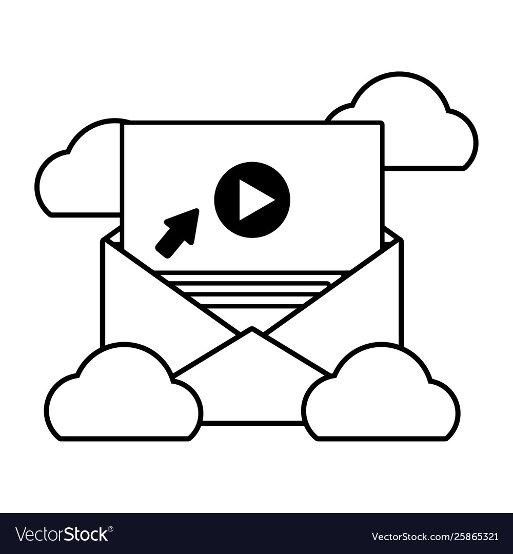 Send email related Royalty Free Vector Image - VectorStock