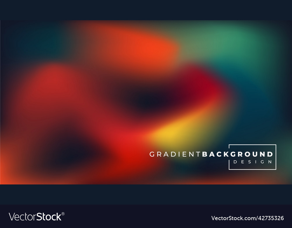 Abstract blurred gradient mesh color background Vector Image