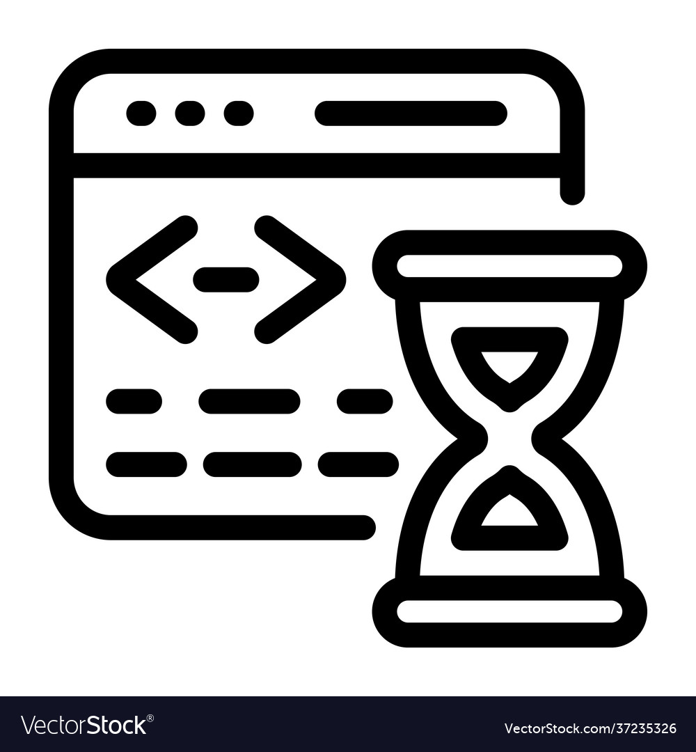 Coding time Royalty Free Vector Image - VectorStock