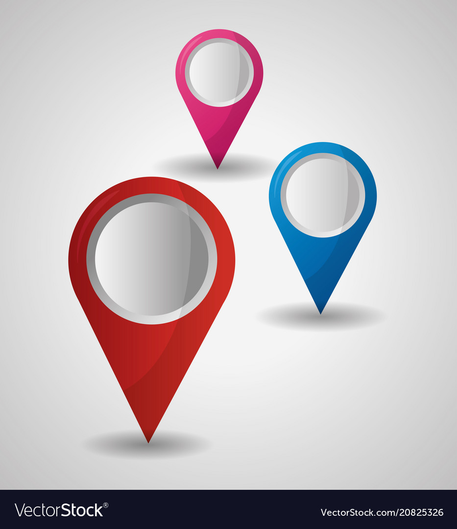 Gps navigation application Royalty Free Vector Image