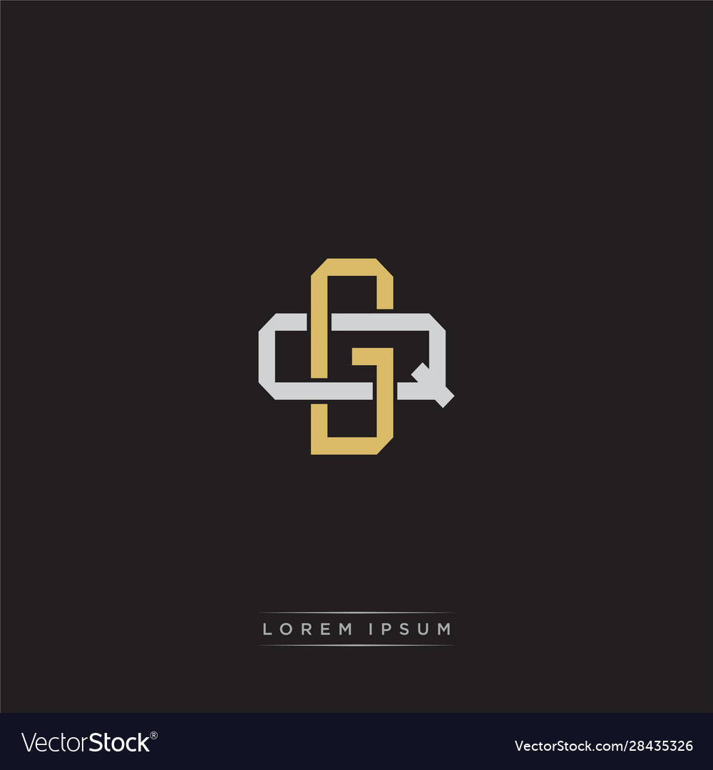 Initial letter overlapping interlock logo Vector Image