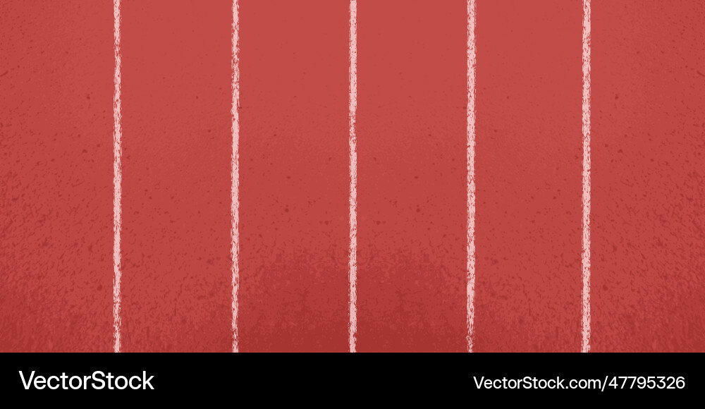 Top view of the red rubber surface running Vector Image