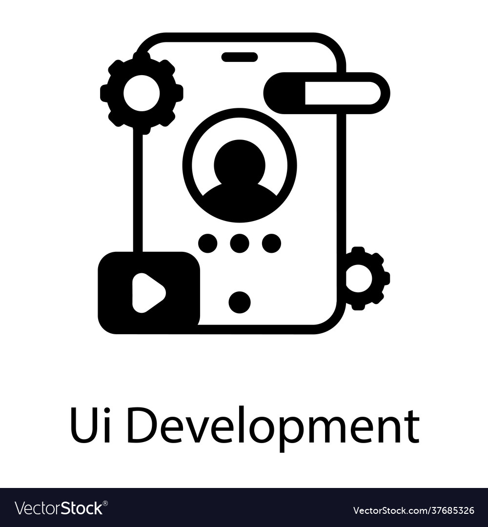 Ui development Royalty Free Vector Image - VectorStock