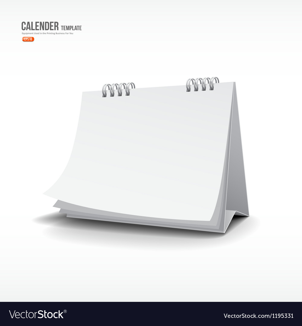 Calender template design Royalty Free Vector Image