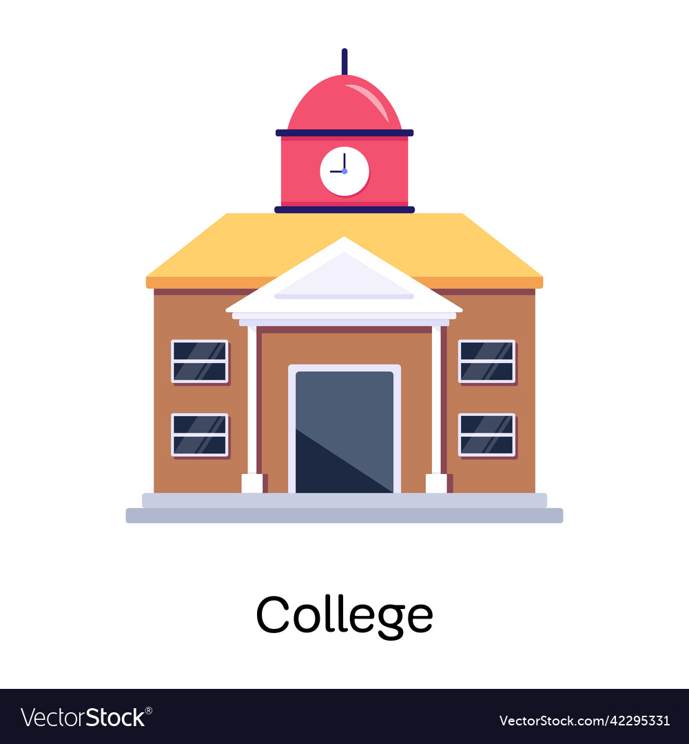 College Royalty Free Vector Image - VectorStock