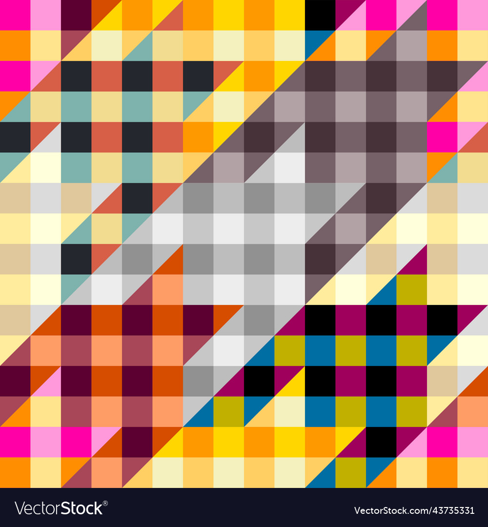 Geometric Abstract Pattern Intersection Style Vector Image