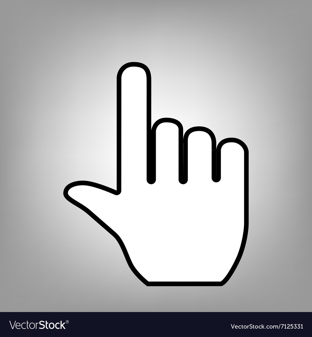 Hand flat icon Royalty Free Vector Image - VectorStock Hand flat icon Royalty Free Vector Image - VectorStock