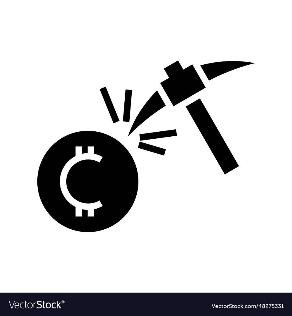 Mining icon Royalty Free Vector Image - VectorStock