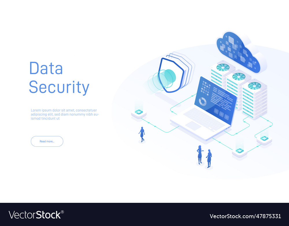 Security data protection internet Royalty Free Vector Image