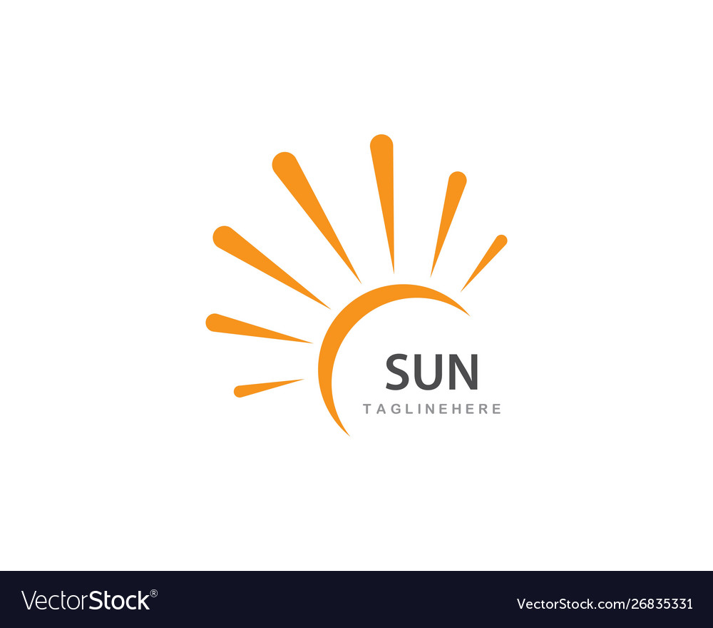 Sun logo Royalty Free Vector Image - VectorStock
