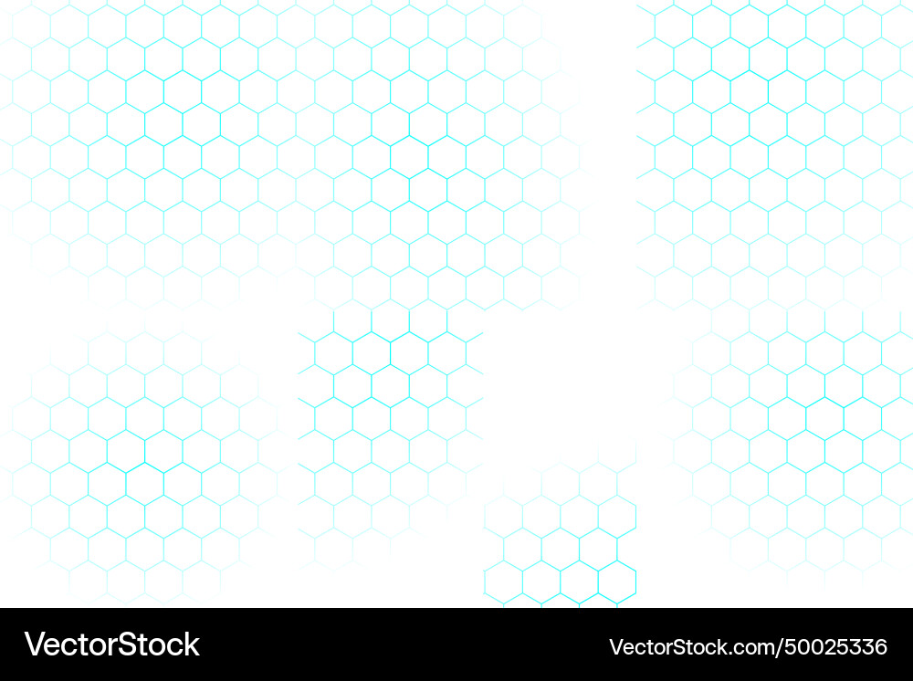 Abstract hexagon white and blue free Royalty Free Vector