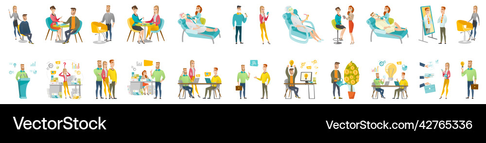 Beauty services and business Royalty Free Vector Image