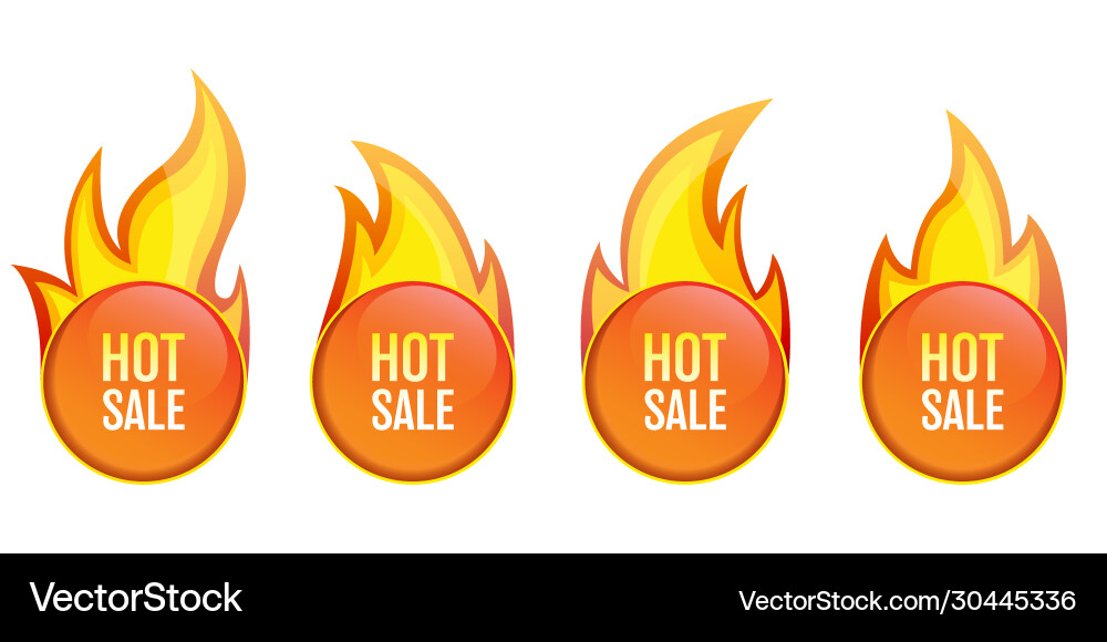 Hot sale emblem sticker Royalty Free Vector Image