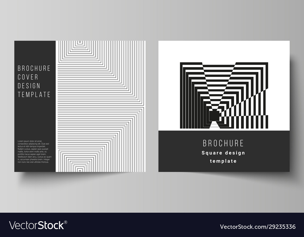 Minimal layout two square format Royalty Free Vector Image