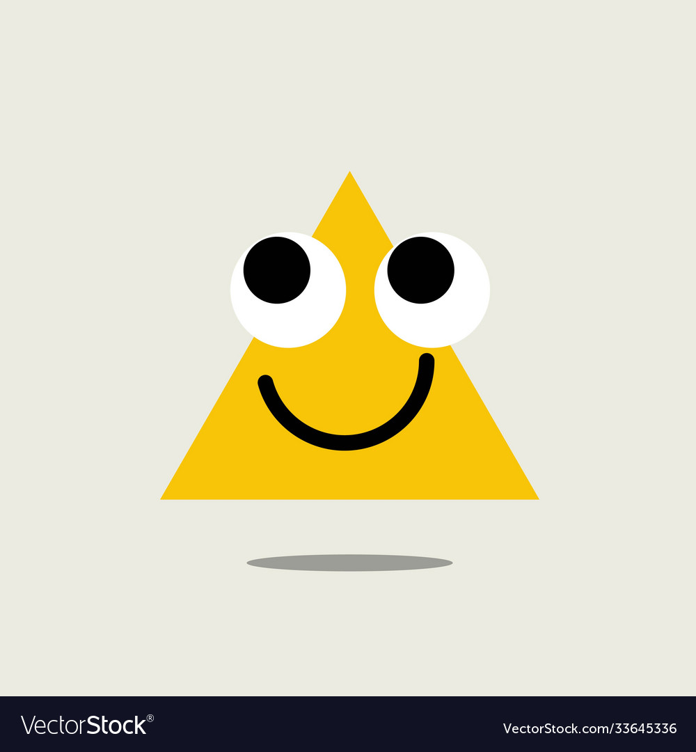 Smile emoticon template design Royalty Free Vector Image