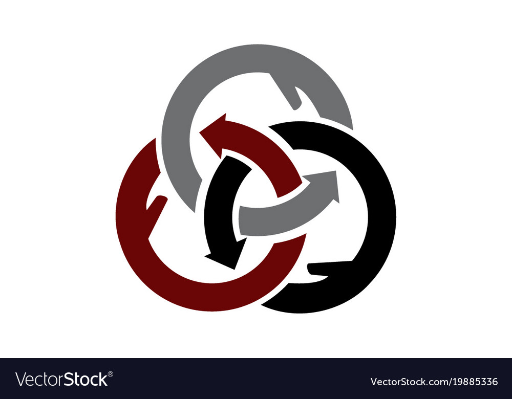 Synergy solution process Royalty Free Vector Image