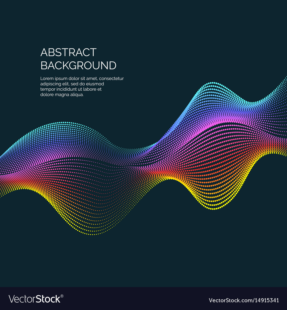 Abstract background with a dynamic waves Vector Image