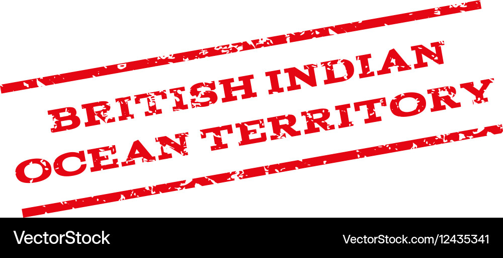 British indian ocean territory watermark stamp Vector Image
