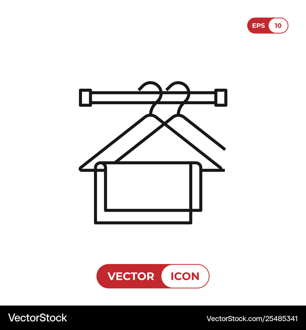 Hanger icon Royalty Free Vector Image - VectorStock