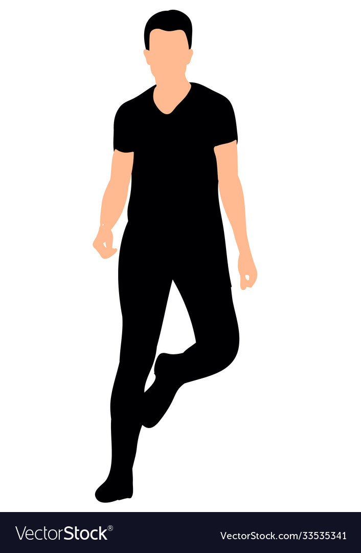 Young guy dancing Royalty Free Vector Image - VectorStock