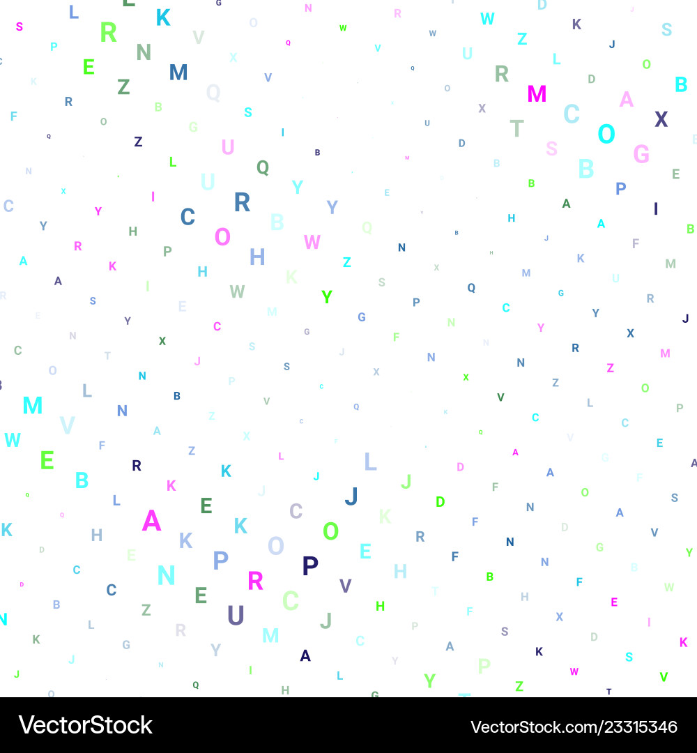 Abstract texture with letters Royalty Free Vector Image