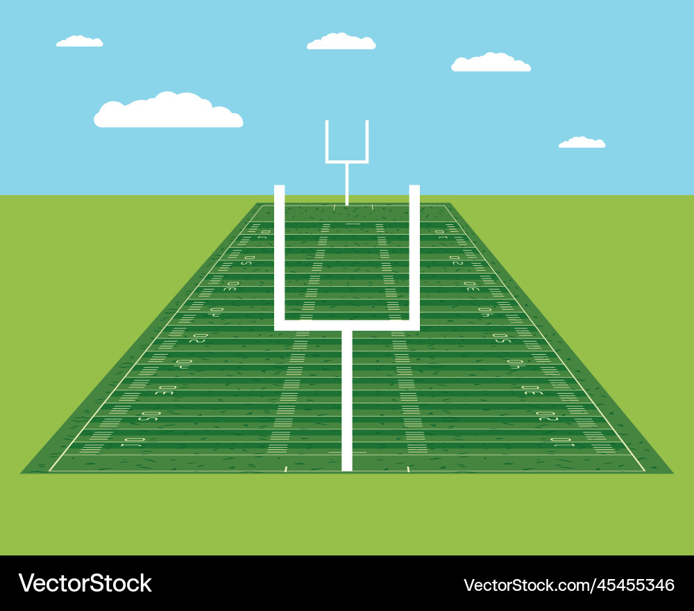 American football arc Royalty Free Vector Image