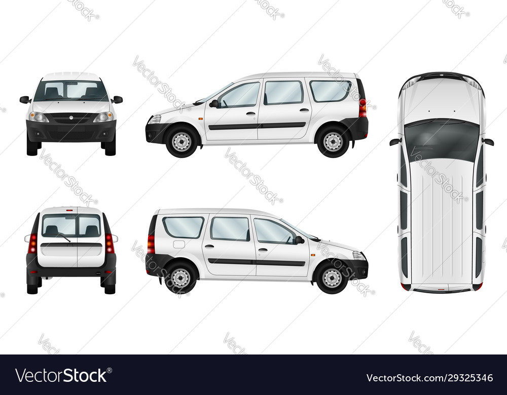 Car template Royalty Free Vector Image - VectorStock
