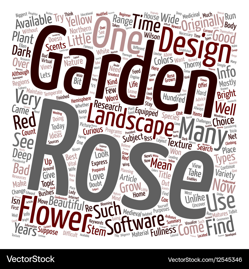 Design Your Own Rose Garden text background Vector Image