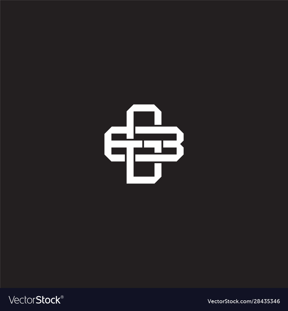 Initial letter overlapping interlock logo Vector Image