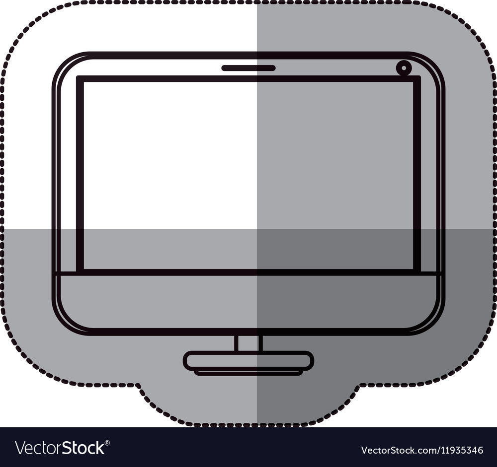 Isolated computer device design Royalty Free Vector Image