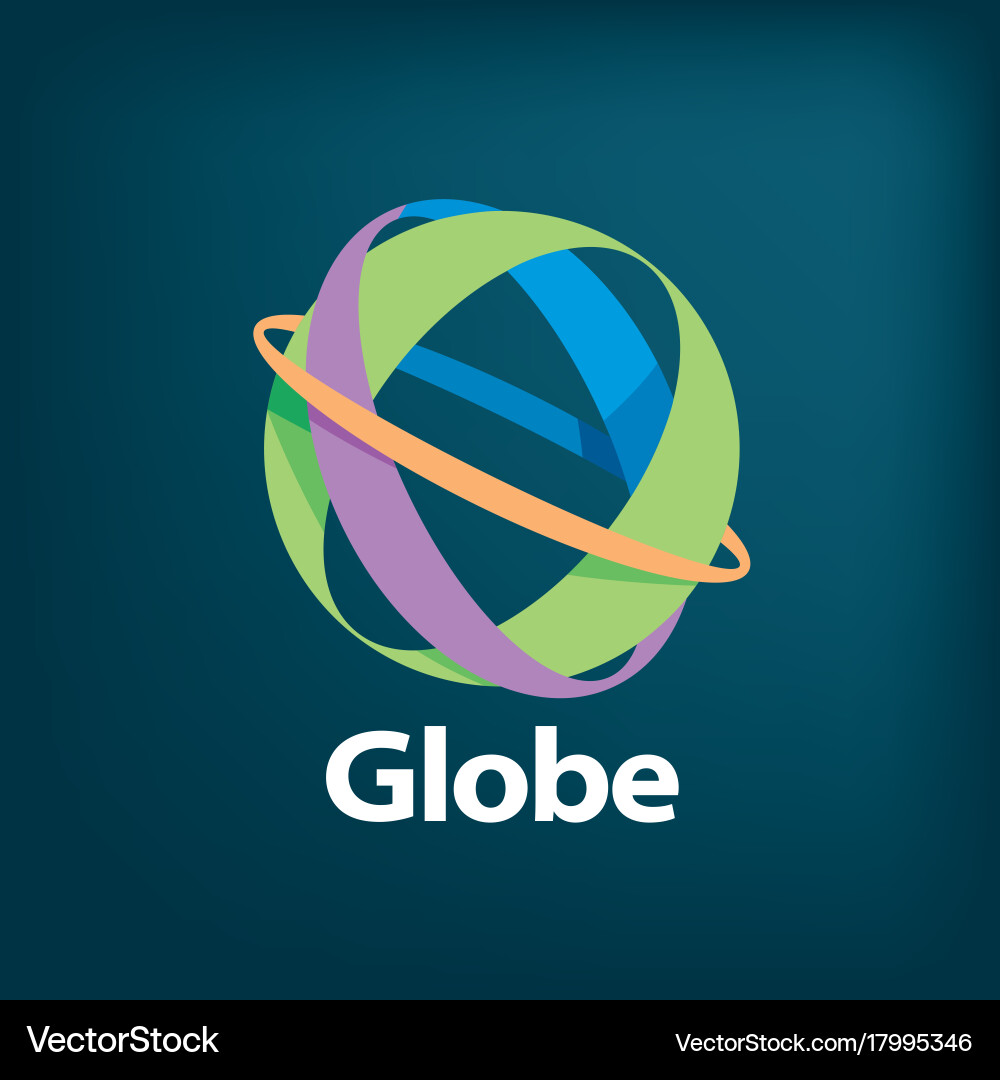 Logo globe Royalty Free Vector Image - VectorStock