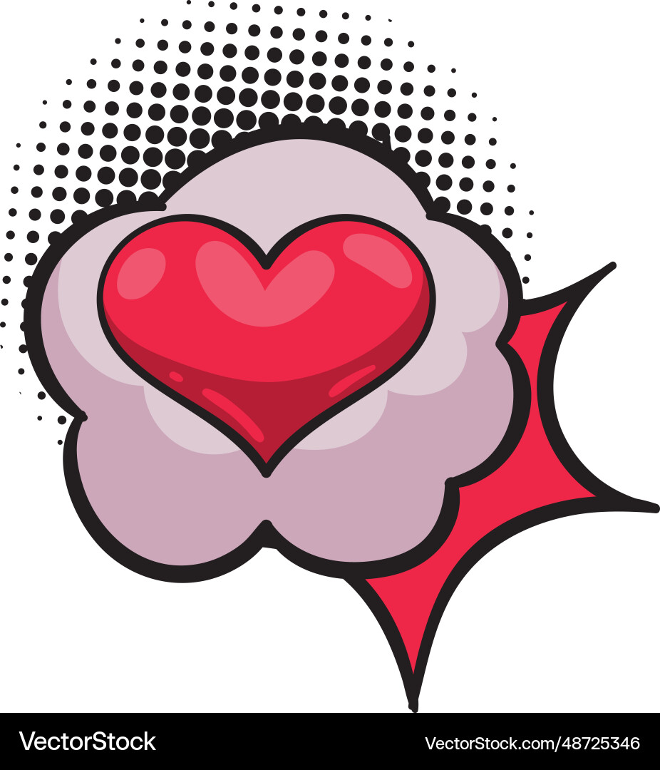 Love pop art vintage Royalty Free Vector Image